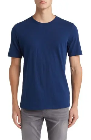 Theory Essential In Cosmos Slub Cotton Tee Blueberry
