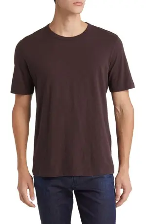 Theory Cosmo Solid Crewneck T-shirt Malbec