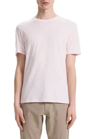 Theory Cosmo Solid Crewneck T-shirt Pale Pink