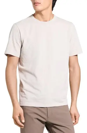 Theory Theory Essential Slub Cotton Tee Silver Cloud