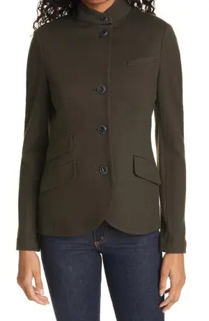 Rag & Bone Slade Wool Blazer - Armygrn