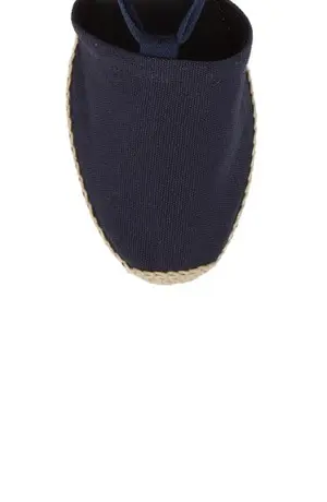 TONI PONS Valencia Espadrille Wedge - Navy Fabric