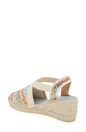 TONI PONS Terra Espadrille Wedge Sandal - Multi Woven Fabric