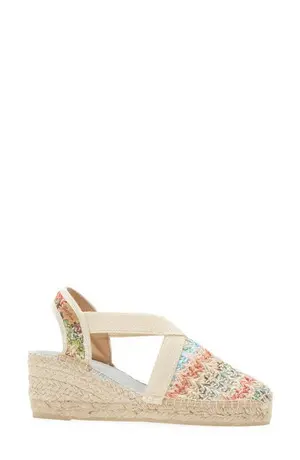 TONI PONS Terra Espadrille Wedge Sandal - Multi Woven Fabric