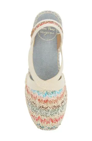 TONI PONS Terra Espadrille Wedge Sandal - Multi Woven Fabric