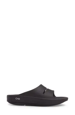 OOFOS Gender Inclusive Ooaahh Slide Sandal - Black