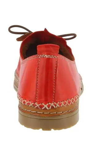 SPRING STEP SHOES Berna Flat - Red Leather