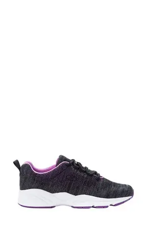 PROPET Stability Fly Sneaker - Black/berry Fabric
