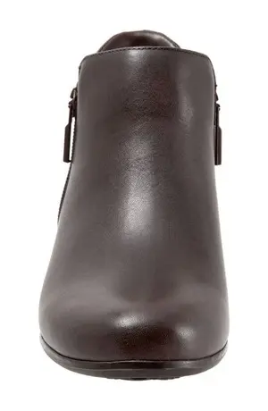 Trotters Major Bootie - Dark Brown Leather