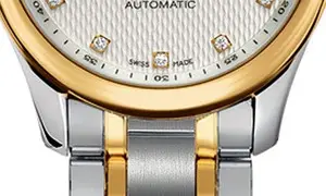 LONGINES Master Automatic Diamond Bracelet Watch - Silver/ Gold/ Silver