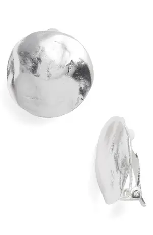KARINE SULTAN Eva Clip-on Earrings - Silver