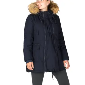 MODERN ETERNITY Convertible Down 3-in-1 Maternity Parka - Navy