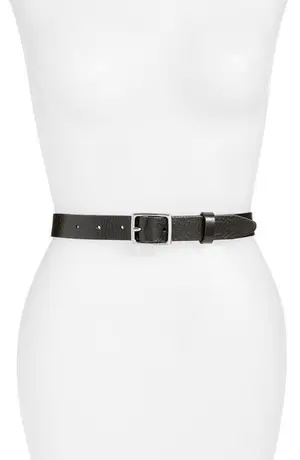 Rag & Bone Baby Boyfriend Leather Belt - Black