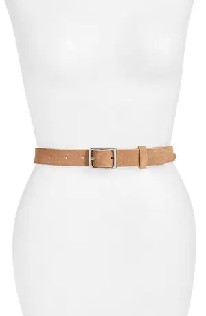 Rag & Bone Baby Boyfriend Leather Belt - Camel