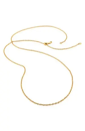 Monica Vinader Rolo Chain Necklace - Yellow Gold