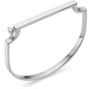 Monica Vinader Monica Vinader Engravable Signature Thin Bangle Silver