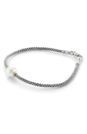 Lagos Luna Pearl Single Station Bracelet