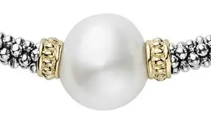 Lagos Luna Pearl Caviar Bracelet - Silver