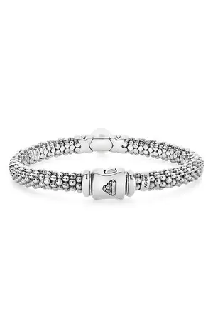 Lagos Luna Pearl Caviar Bracelet - Silver/pearl
