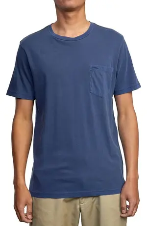 Rvca Pocket T-shirt Moody Blue