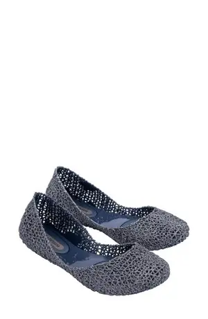 Melissa Campana Papel VII Jelly Flat Blue/glitter