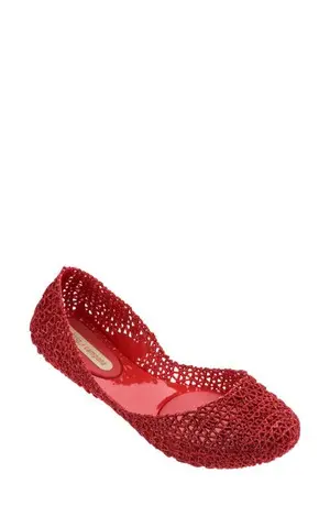 Melissa Campana Papel VII Jelly Flat Red Glitter