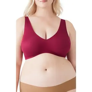 TRUE & CO TRUE & CO True Body Lift V-Neck Bralette Beet Red