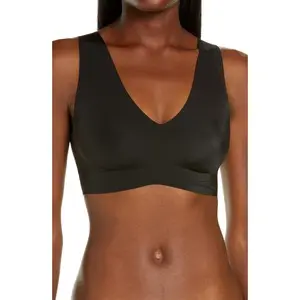 TRUE & CO True Body Lift Full V-neck Bralette - Black
