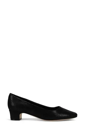 Vaneli Astyr Almond Toe Pump - Black Mini Lizard Print