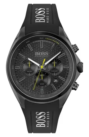 BOSS Distinct Silicone Strap Chronograph Watch