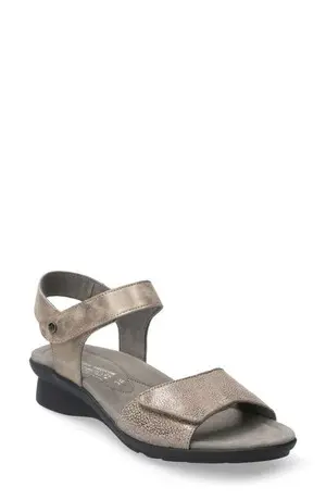Mephisto Pattie Sandal Dark Taupe Nubuck Leather