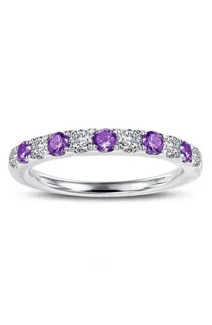 Lafonn Simulated Diamond And Gemstone Eternity Band Ring