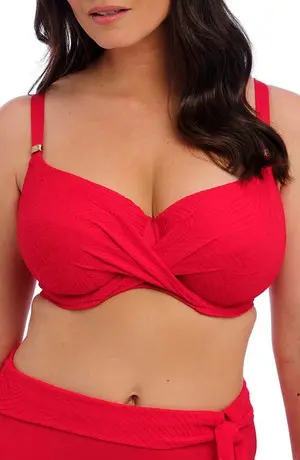 Fantasie Ottawa Underwire Wrap Front Bikini Top - Radiant Red