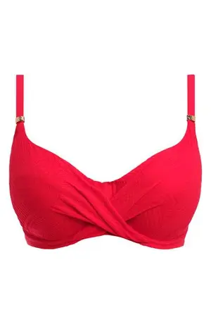 Fantasie Ottawa Underwire Wrap Front Bikini Top - Radiant Red