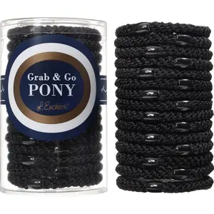 L. Erickson Grab & Go Braided Hair Ties - Black