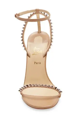 CHRISTIAN LOUBOUTIN So Me Studded Sandals - Nude