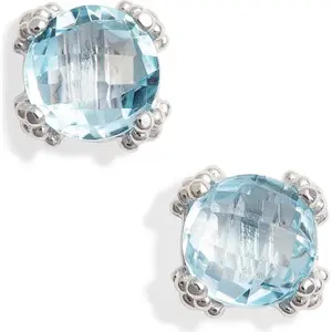 Anzie Small Cluster Topaz Stud Earrings - Blue Topaz