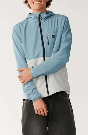 Rip Curl Elite Anti Series Hooded Jacket - Citadel Blue