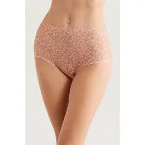 Chantelle Soft Stretch High Waist Briefs Leopard Print