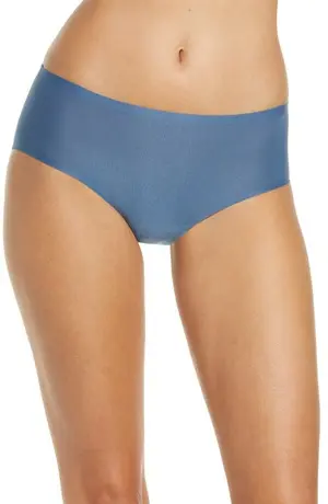 Chantelle Soft Stretch Seamless Hipster Panties Blue Petrol