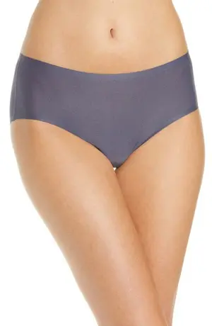 Chantelle Soft Stretch Seamless Hipster Panties Dark Charcoal