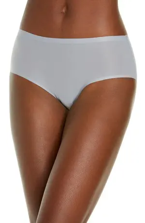 Chantelle Soft Stretch Seamless Hipster Panties Grey Sky