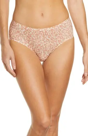 Chantelle Soft Stretch Seamless Hipster Panties Neutral Leopard
