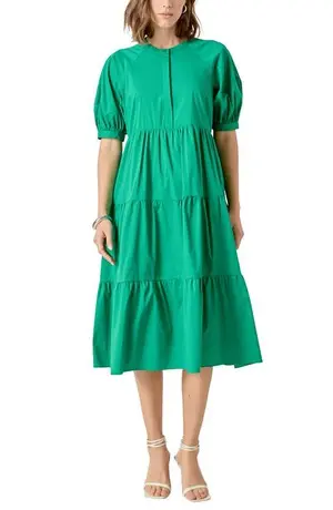English Factory Puff Sleeve Day Dresses