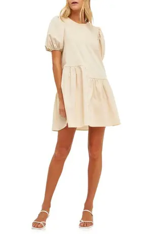 Puff Mini Dresses