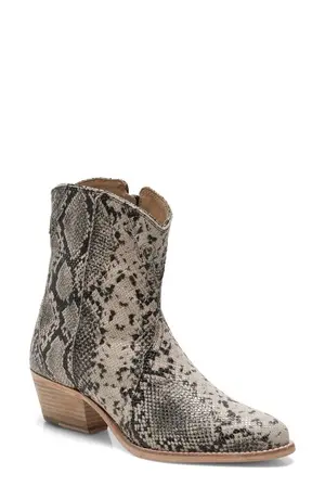 Free People Free People New Frontier Western Booties Camel Snake