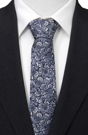 CUFFLINKS, INC. Silk Neck Tie With Paisley And Avengers Icons