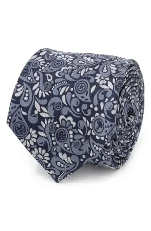 CUFFLINKS, INC. Silk Neck Tie With Paisley And Avengers Icons