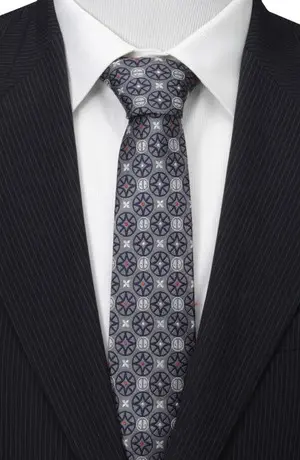 CUFFLINKS, INC. Deadpool Silk Tie - Gray