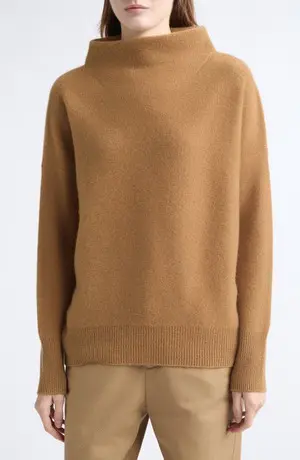 VINCE Vince. Boiled Cashmere Funnel Neck Pullover